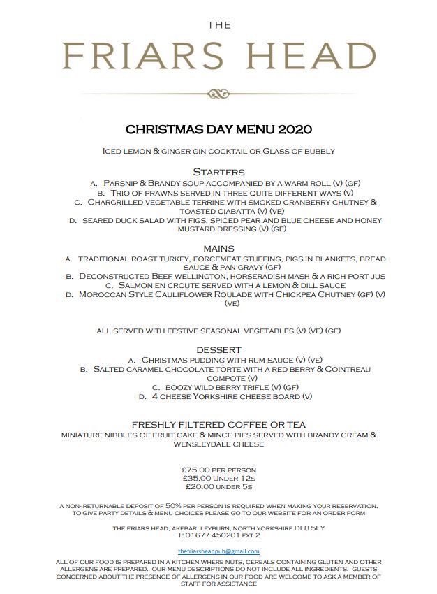 The Friars Head Restaurant Info and Reservations