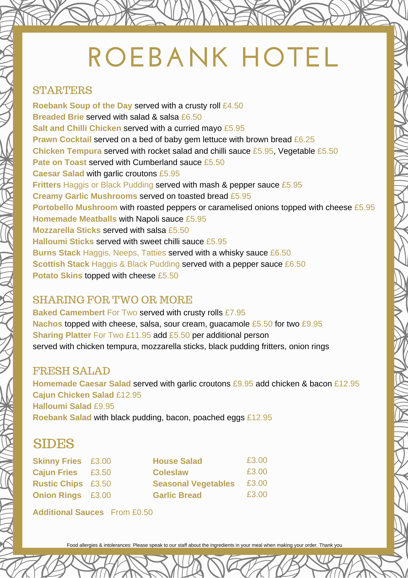 Roebank Hotel Restaurant Info and Reservations